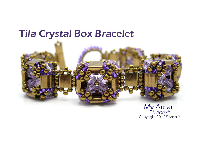 Dream-of-beads: Tila Crystal Box Bracelet by MyAmari