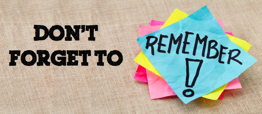 Journey into God's word: Do not forget!