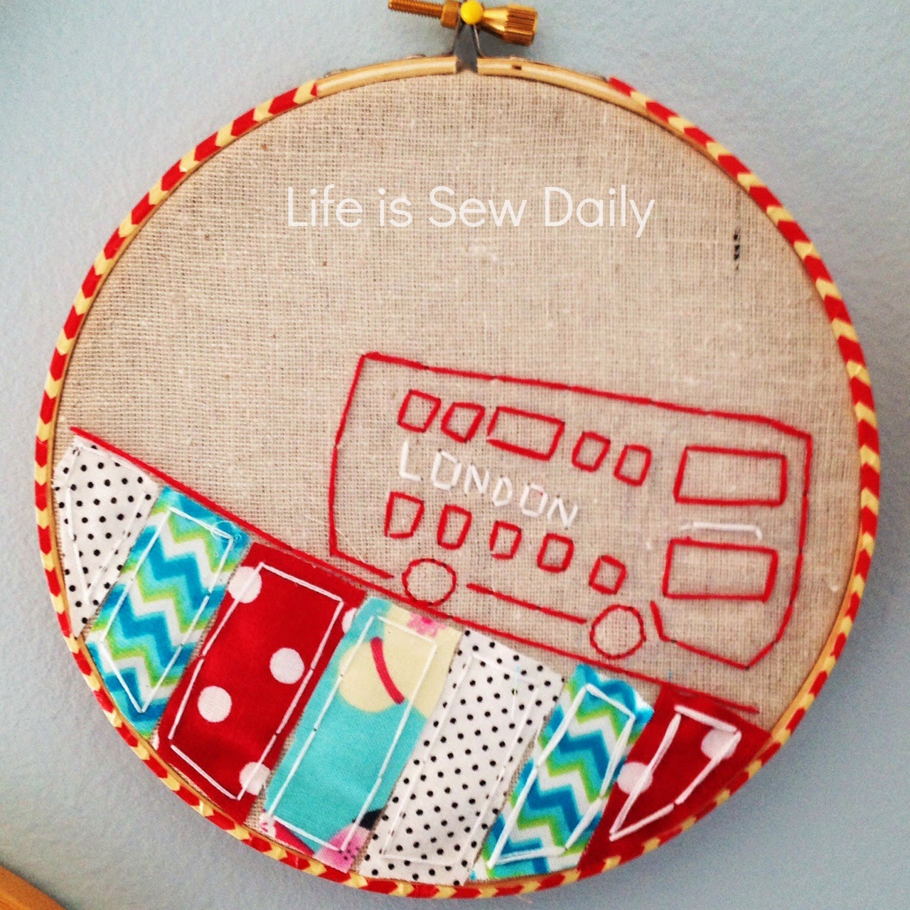 Life is {Sew} Daily: Hoop Art Five Ways