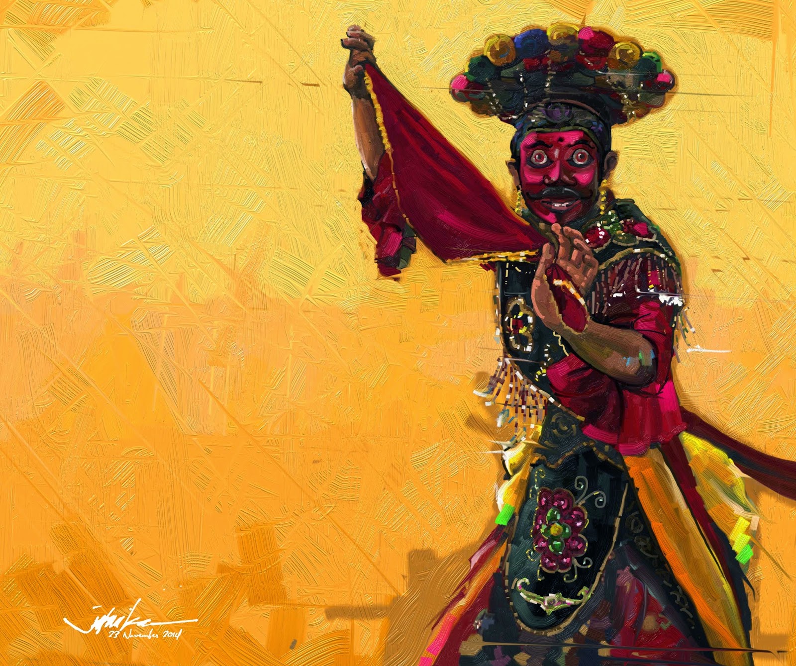 jatmika sketch & drawing: Tari Topeng Betawi