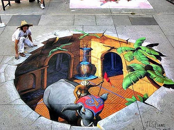 My Album: Amazing 3D Paintings on Ground Almost Looks Realistic ...
