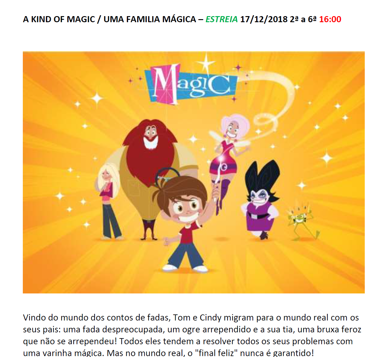 Conheça algumas estreias para dezembro de 2018 no canal SIC K - Site ...