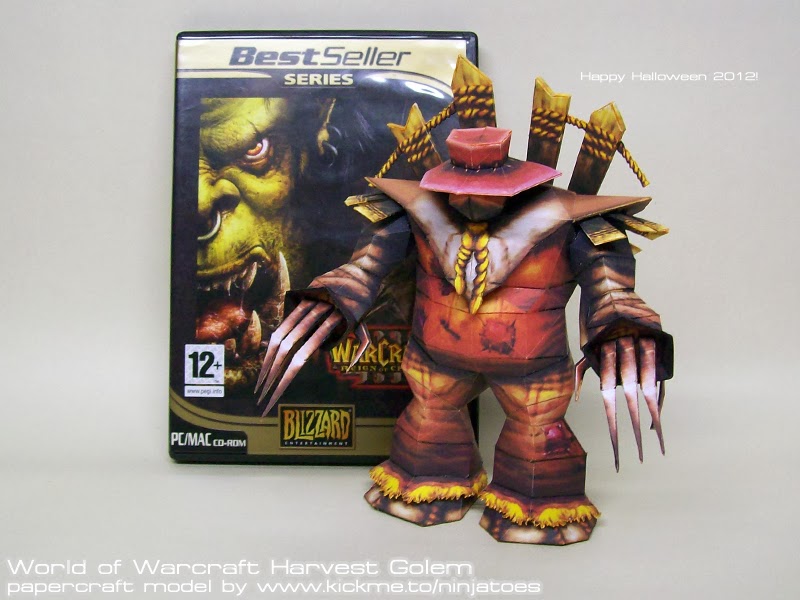 Papercraft World of Warcraft Harvest Golem - Papercraft4u | Free ...