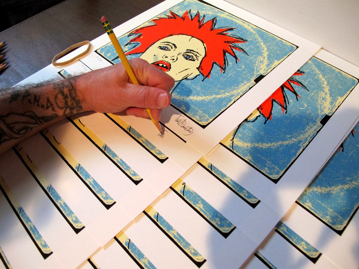 INSIDE THE ROCK POSTER FRAME BLOG: Tim Armstrong Sadie Print On Sale