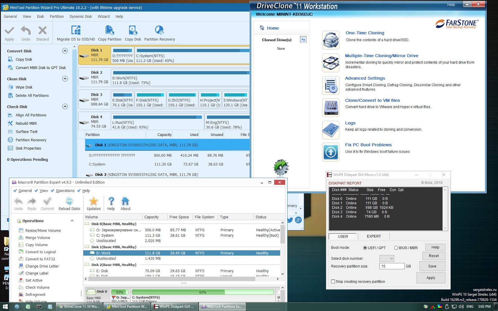 Programas Dixguel: Windows PE Sergei Strelec (28-12-2019)