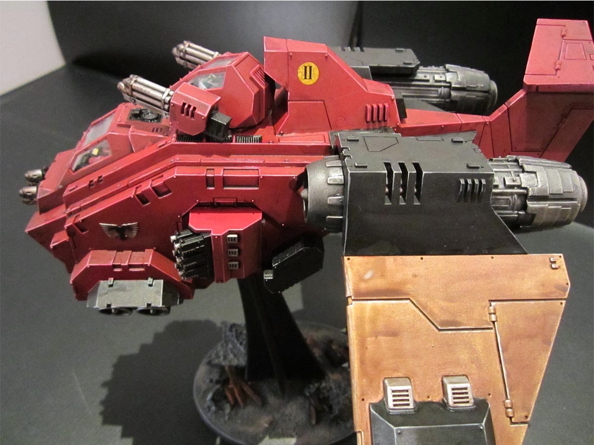 40k Space Marine Stormraven Gunship - Crimson Minotaurs : GRIM DARK REALMS