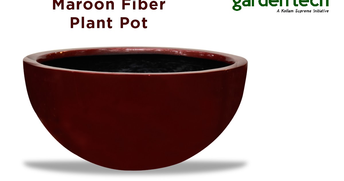 Style Club: Maroon fiber Plant Pot