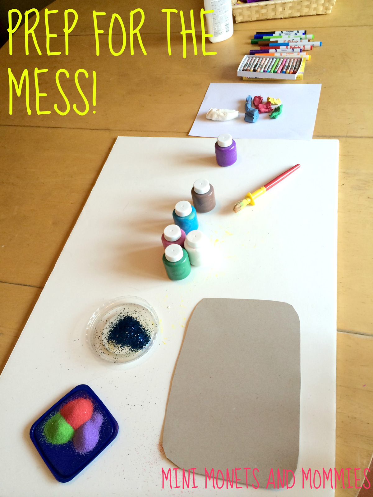 Mini Monets and Mommies: Kids' Art Activity Prep