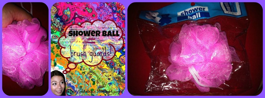 sanity...(fades): DIY : Brush Guards made from Shower Ball