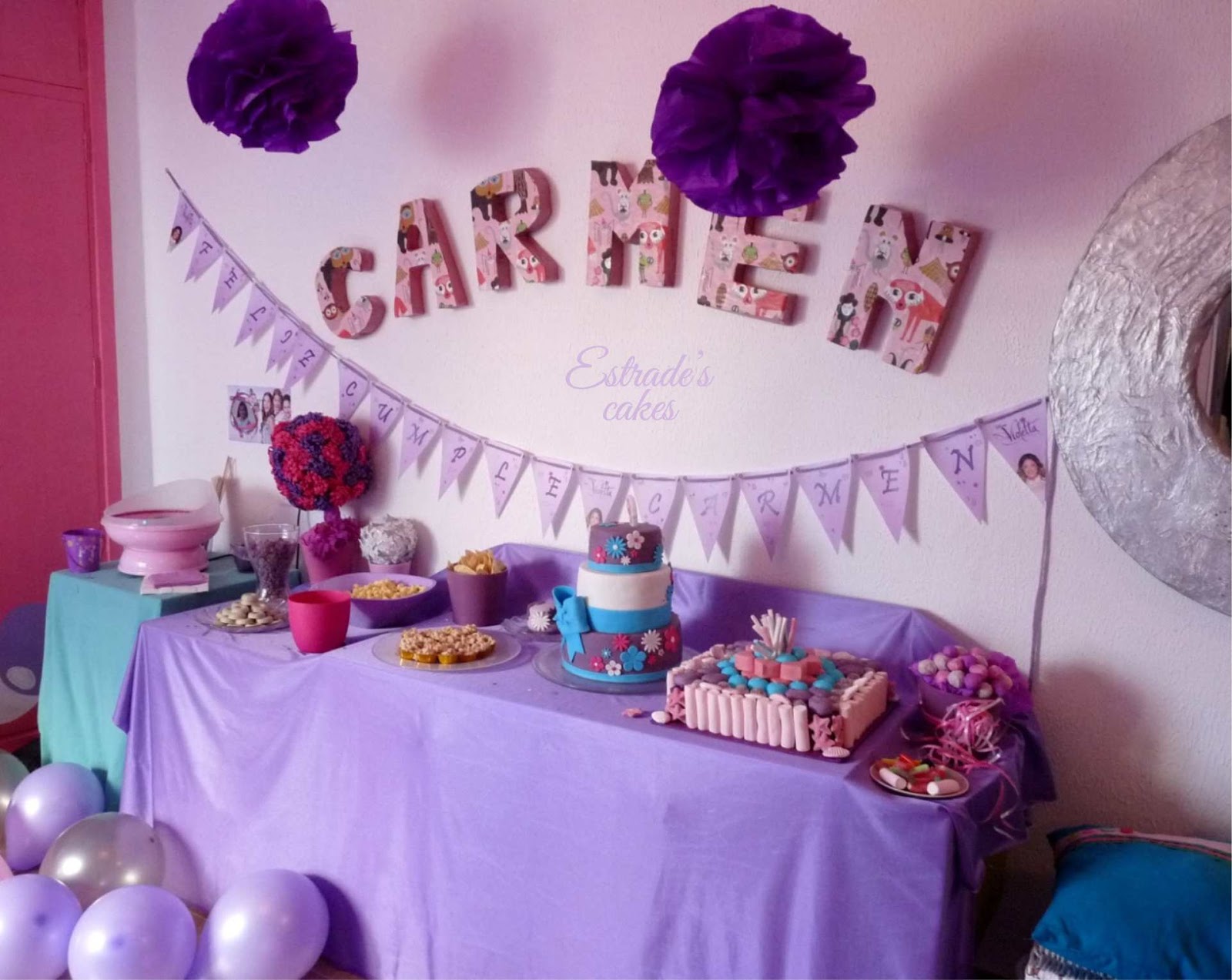 Estrade's cakes: MESA DULCE DE VIOLETTA