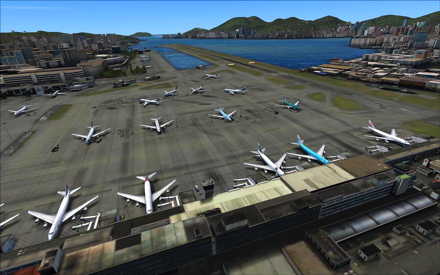 FSlotado: FSX - FlyTampa VHHX - Hong Kong Kai Tak