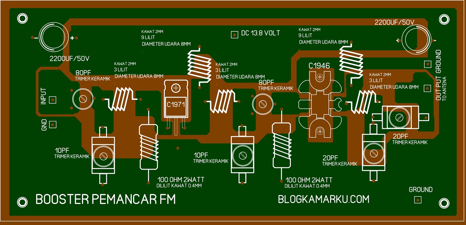 pcb layout pemancar radio fm Jarak Jauh – BLOGKAMARKU