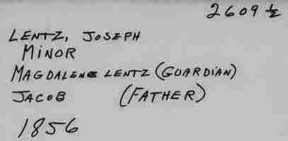 Detour Through History: Joseph Lenz #2609 1/2