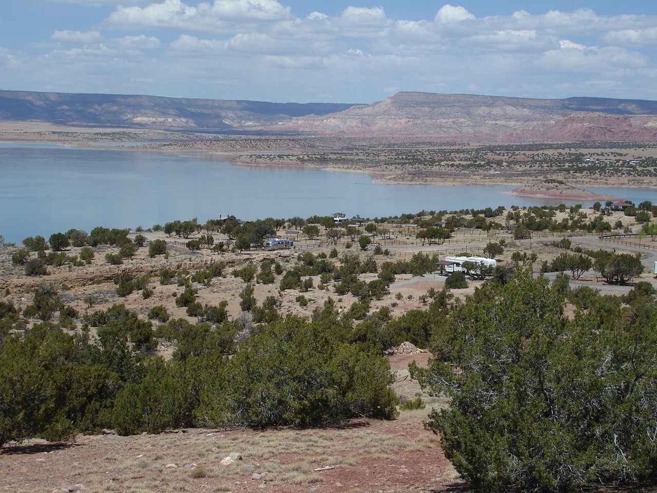 J and B and Lady Blue: Bandelier National Monument