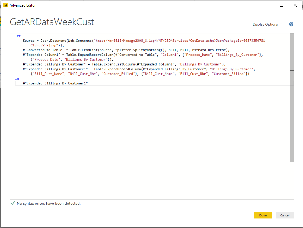 Manage 2000 Developments: Power Query Access to Manage 2000 Data