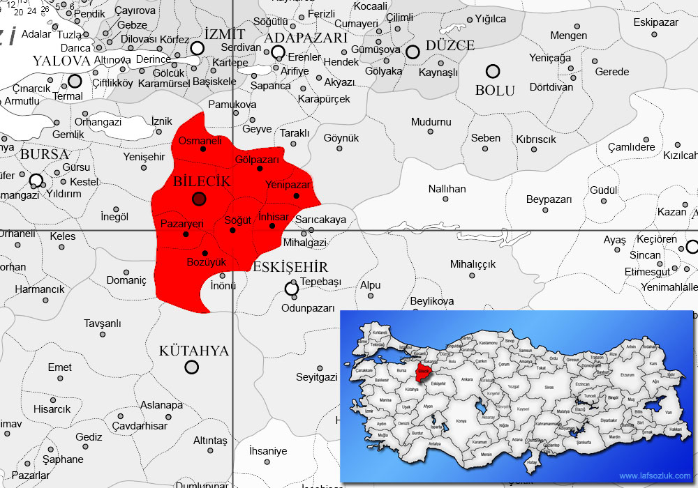 Söğüt nerededir nereye bağlıdır? Söğüt hangi ilin ilçesidir? - Laf Sözlük