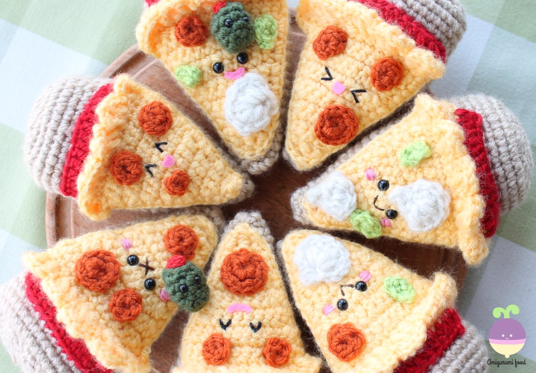 Combo Pizza Night + Beer!! New Crochet Pattern! Happiness is a slice of ...