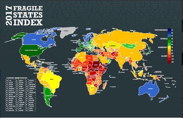 Nigeria, Zimbabwe ranked 13th least stable countries in the world (FULL ...