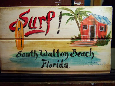 Ocean Jewel's Galleria: Painted Vintage Beach Signs by David Hansel