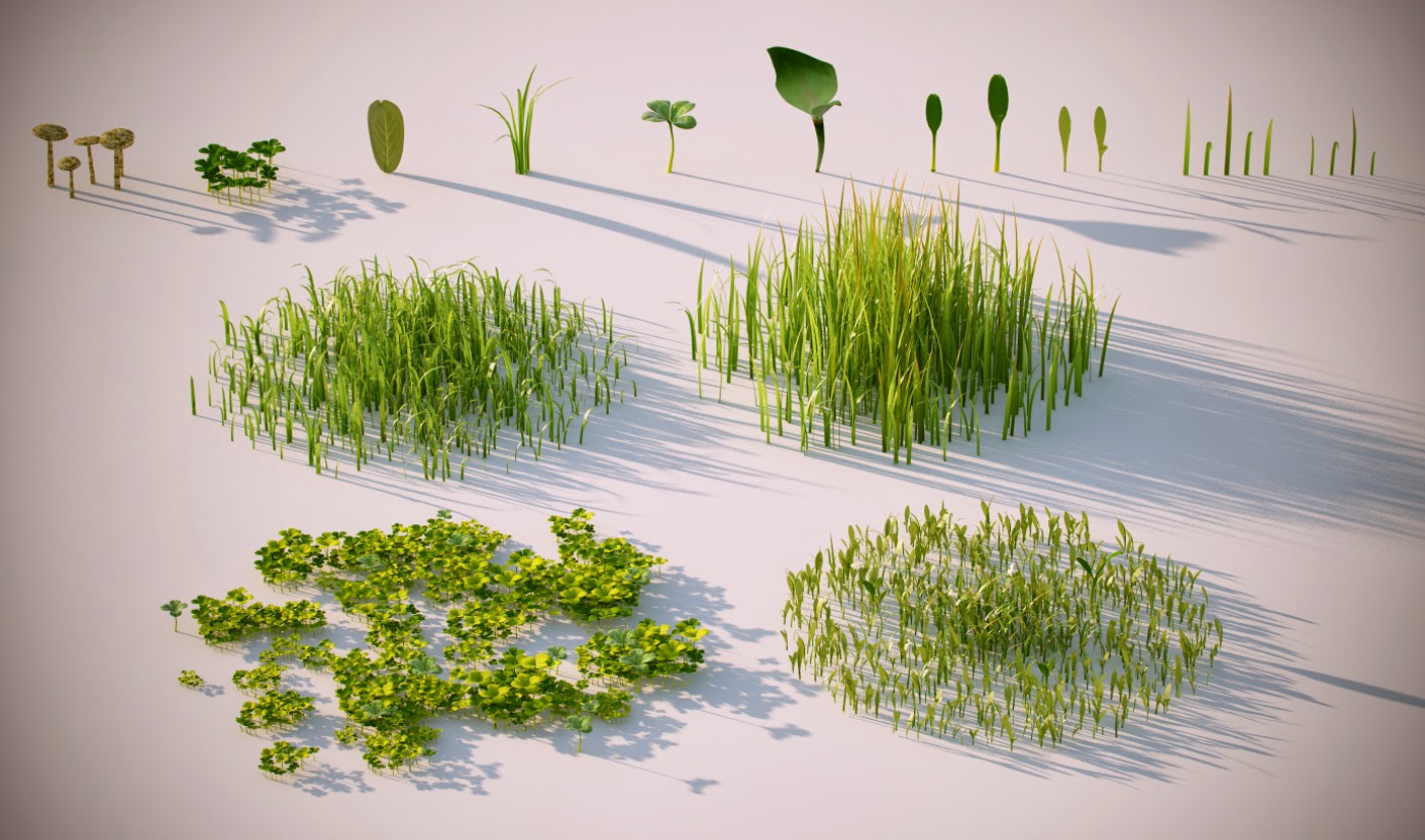 Free Proxy Grass Scene by Josef Bsharah | C4D Vray Source
