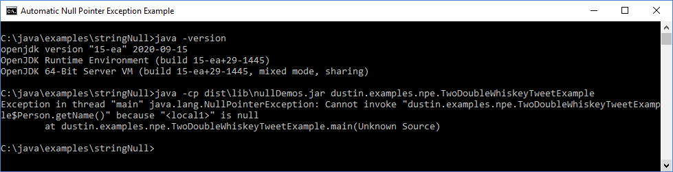 Inspired by Actual Events: Better NullPointerException Messages ...