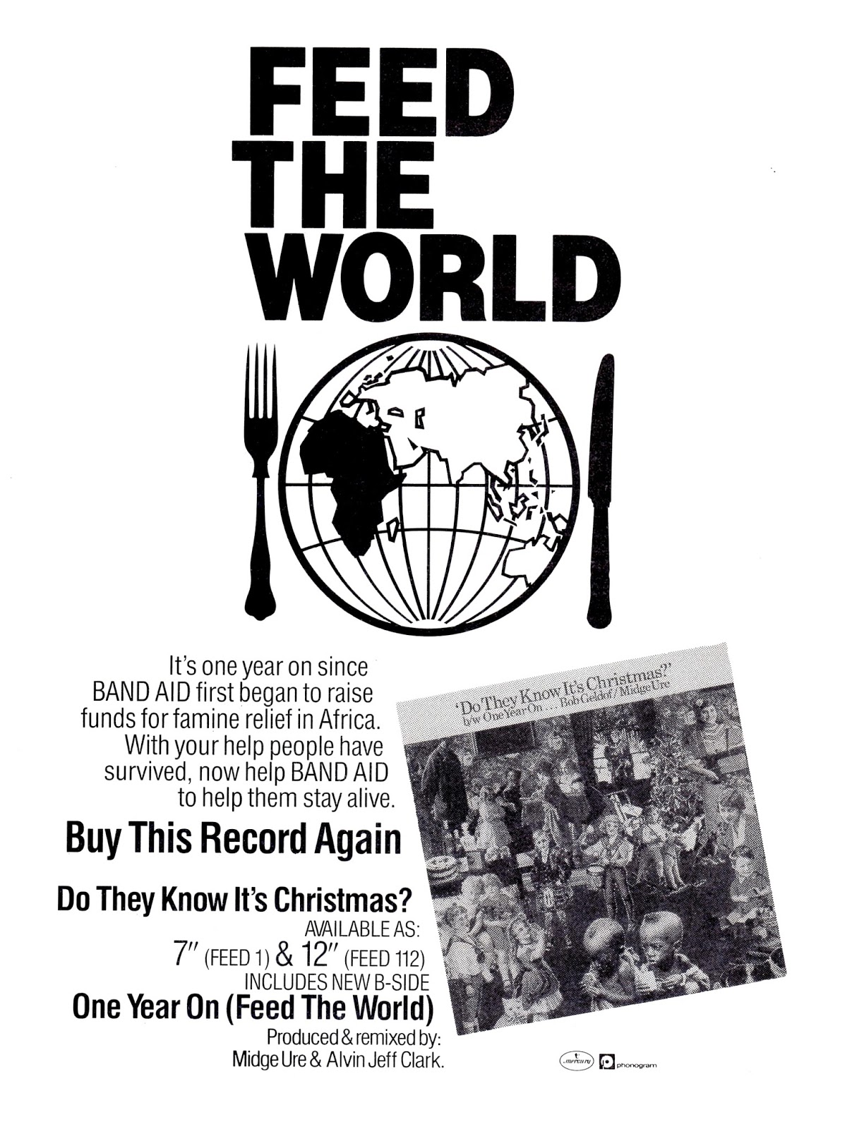 Lansure's Music Paraphernalia: BAND AID | BAND AID II | BAND AID 20 ...