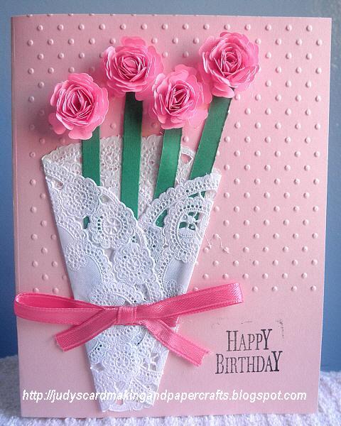 Judy's Handmade Creations: Beautiful Flower Cards!