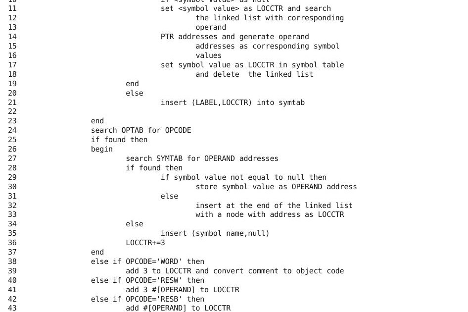 Abhiz Web Log Sic Single Pass Assembler Algorithm