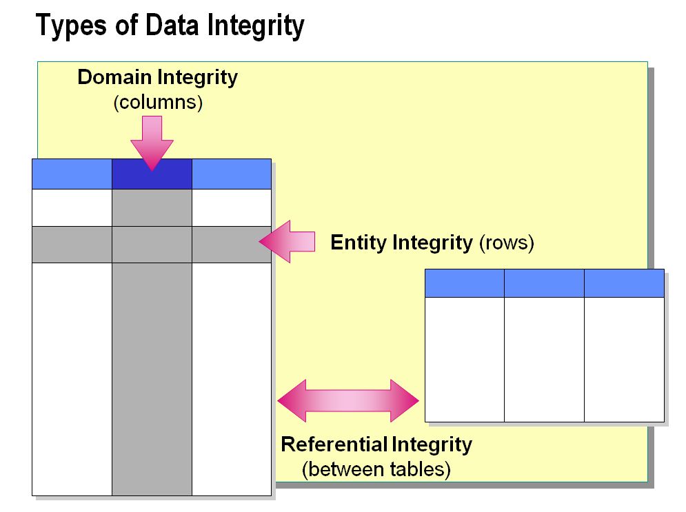 sharing: Types of Data Integrity