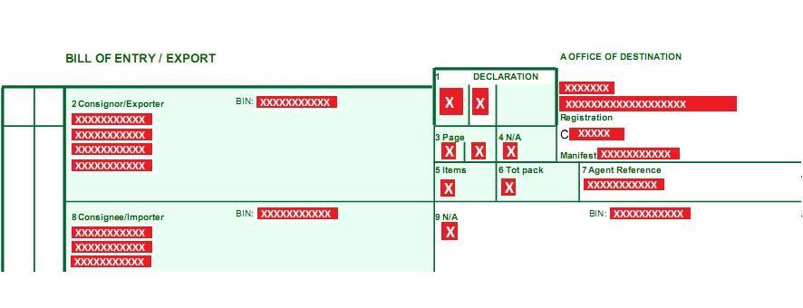 Anatomy of a Bill of Entry