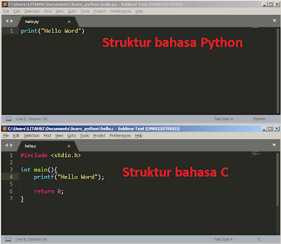 Python Part 7 : Aturan dasar penulisan program