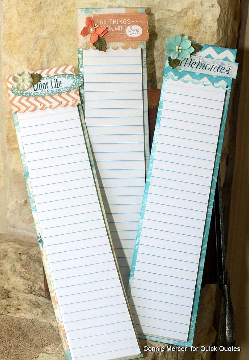 crafty goodies: Notepads with Quick Quotes~