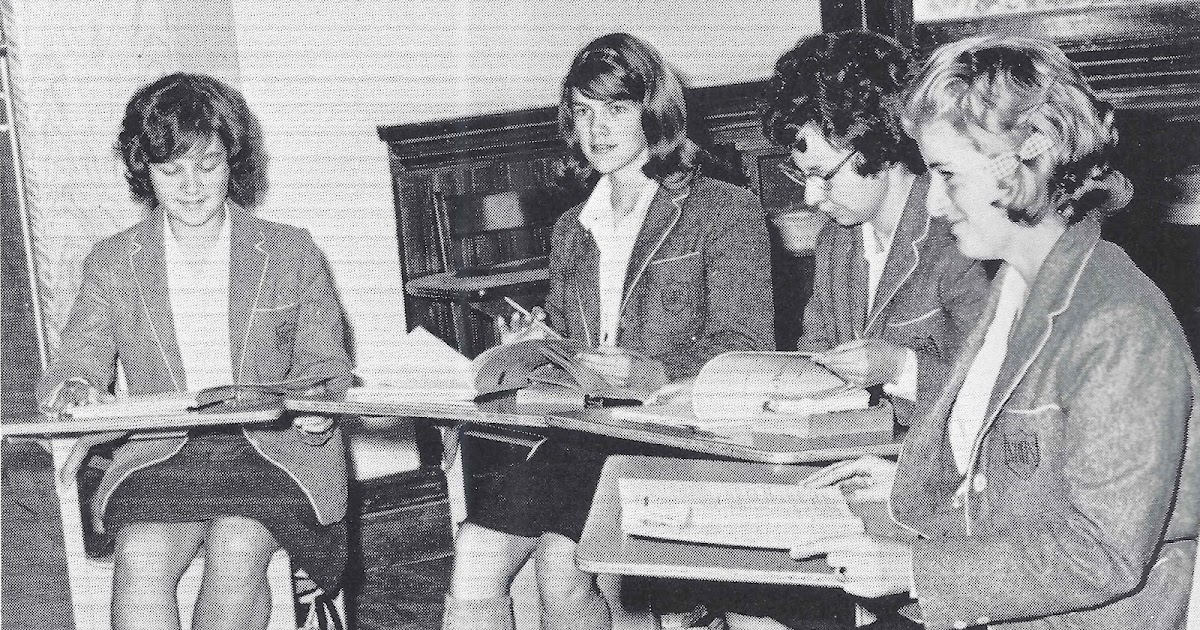 Saint Bernard High School Class of 1967: Crosier 1964: Some classroom ...