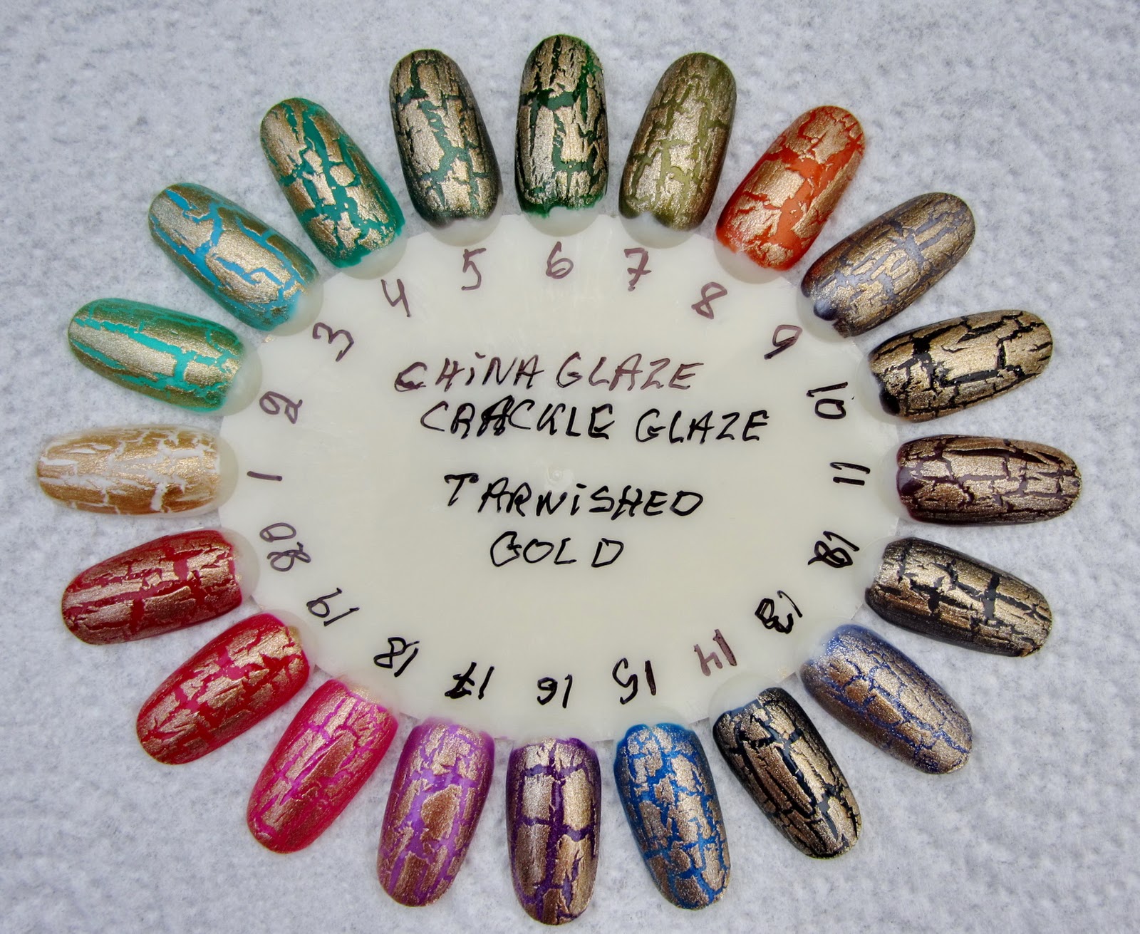 Marias Nail Art and Polish Blog: China Glaze Tarnished Gold Crackle ...