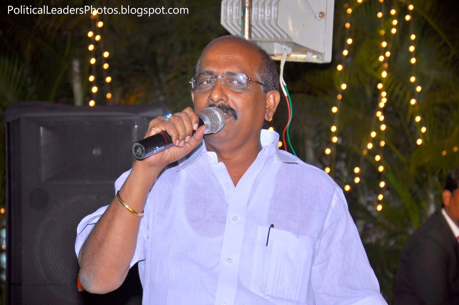 Political Leaders Photos: Vakati Narayana Reddy with Mic