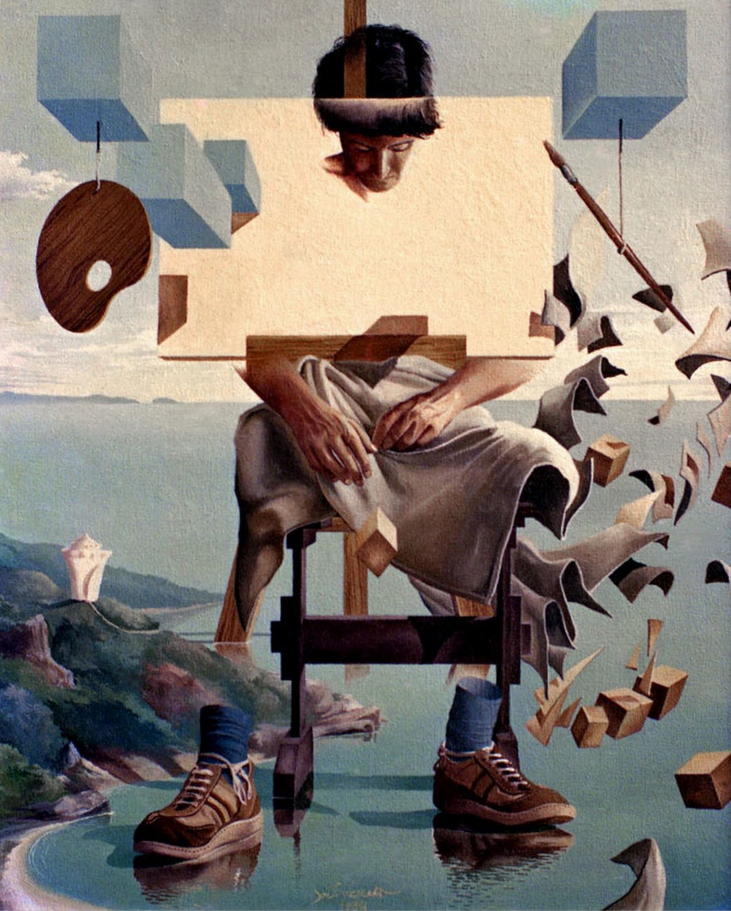 El arte es su máxima expresión : Cuadros de Paisajes Surrealistas al Óleo