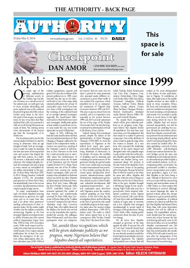 The Authority Newspapers Today May 6th, 2016