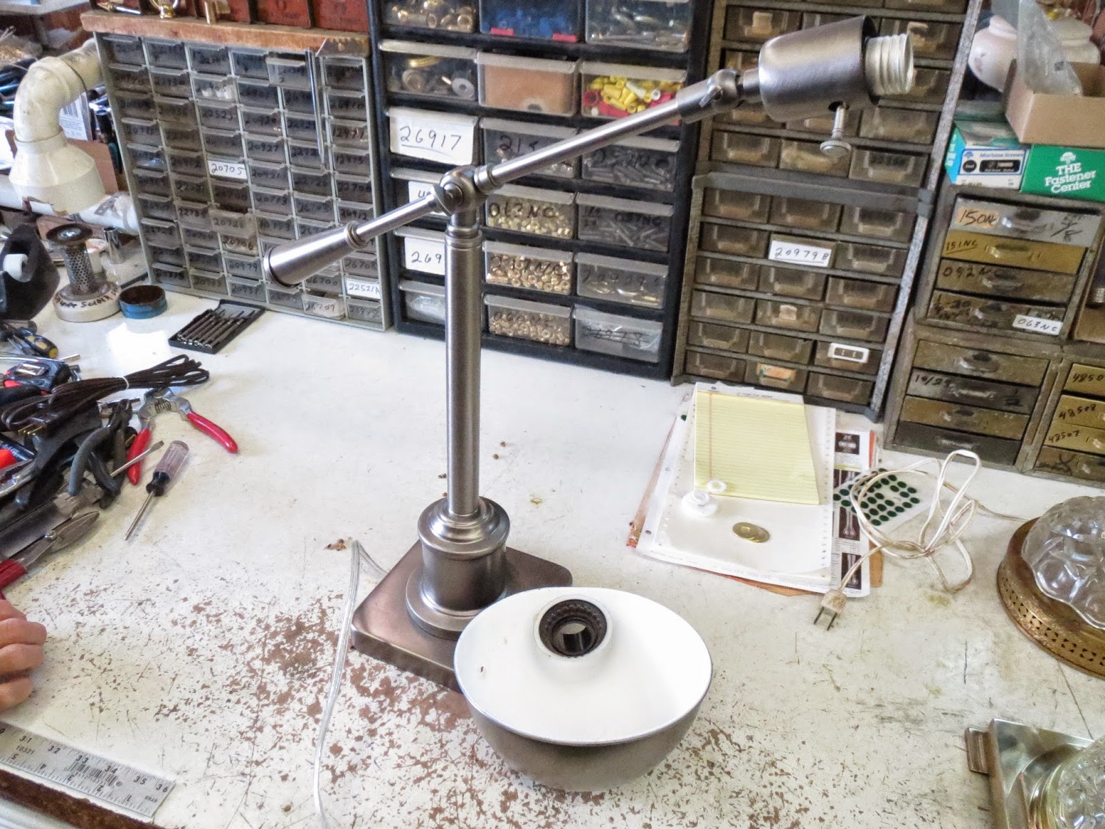 Lamp Parts and Repair | Lamp Doctor: Metal Desk Lamp with Broken Socket