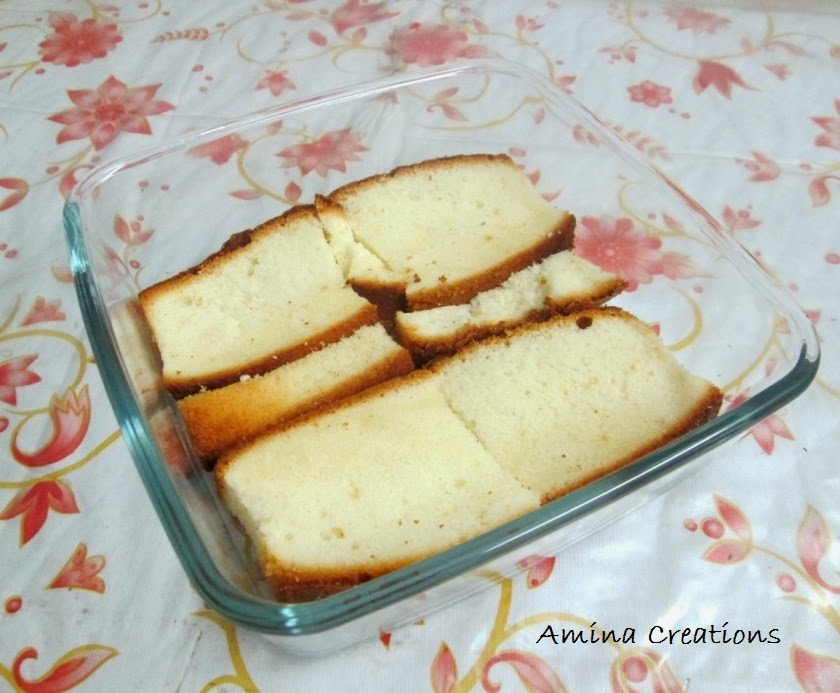 AMINA CREATIONS: BANANA AND CHERRY TRIFLE PUDDING