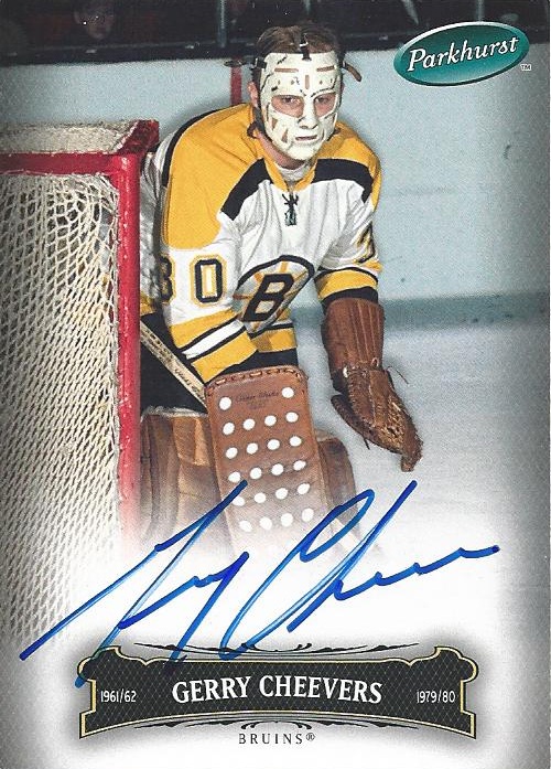 Shoebox Legends: Signature Sundays - Gerry Cheevers