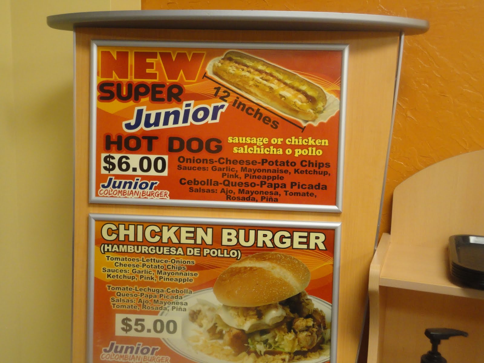 The Florida Dine and Dash: Junior Columbian Burger: Small Place. Small ...