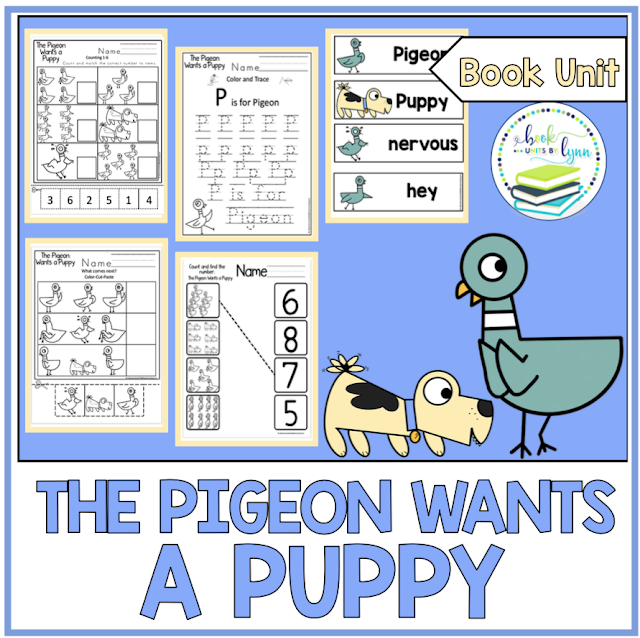 THE PIGEON WANTS A PUPPY BOOK UNIT ~ Book Units by Lynn