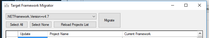 .NET & JS: Migration to a new .NET Framework & C# version