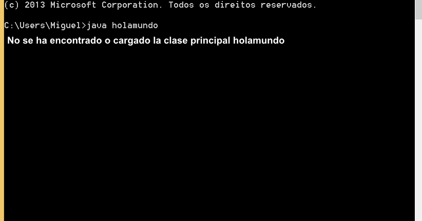 java: Java: "No fué posible localizar ni cargar la clase principal"