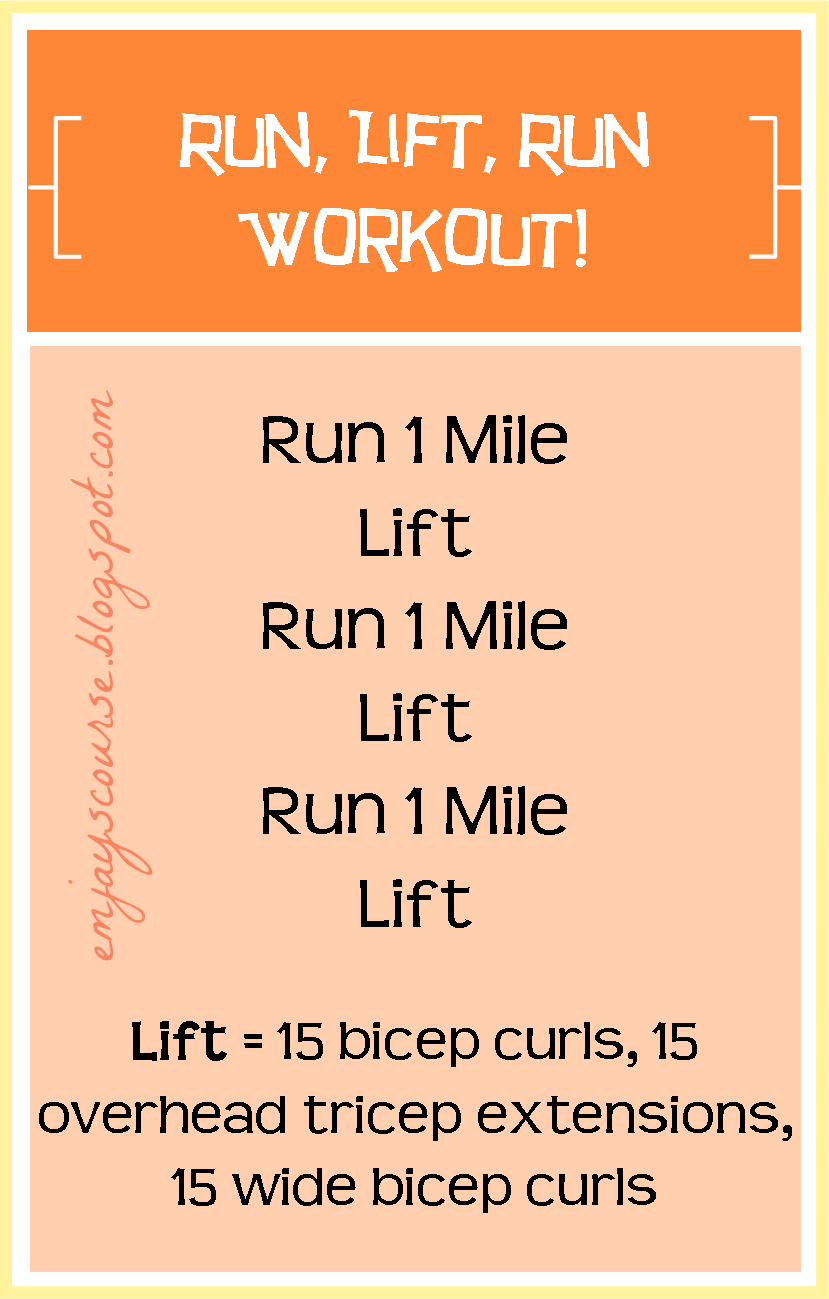 emjay's course: "Run, Lift, Run" Workout