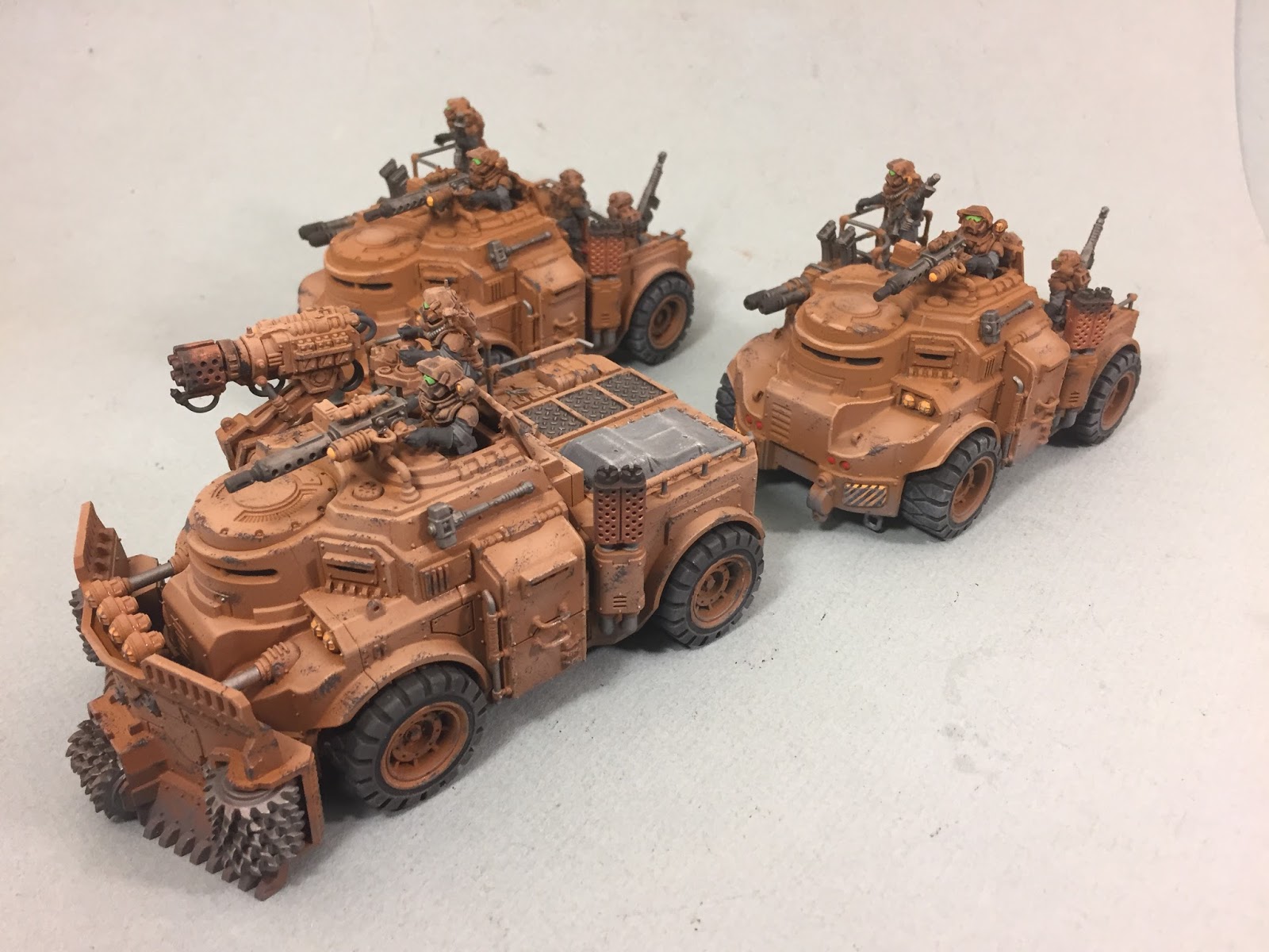Itty Bitty Soldiers: 40k: GSC Neophytes, Trucks, and Rockgrinder
