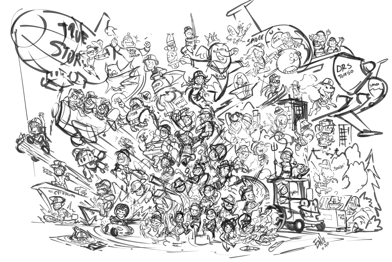 Random Collage Drawing