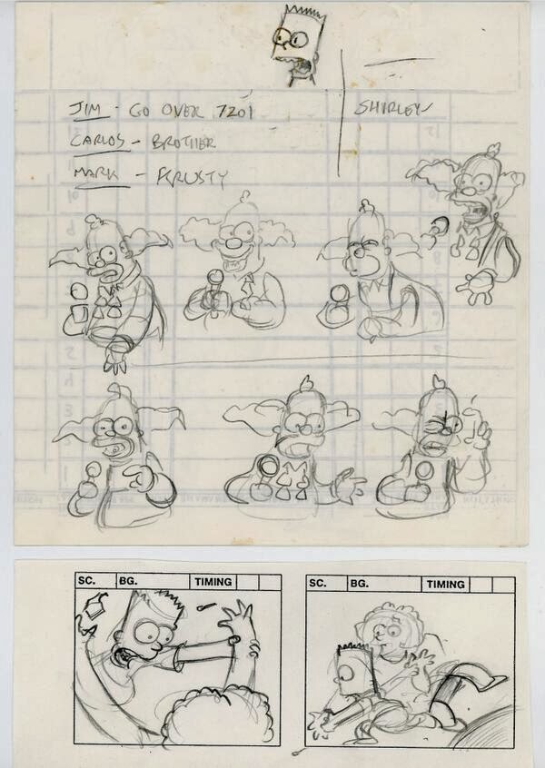 21 bocetos de Los Simpson - Funeek ~ Aquí te enterarás de cosas que ni ...