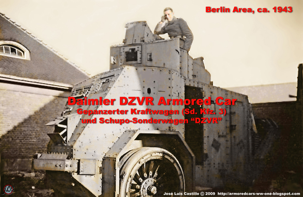 Armored Cars in the WWI: Daimler DZVR Armored Car - Gepanzerter ...