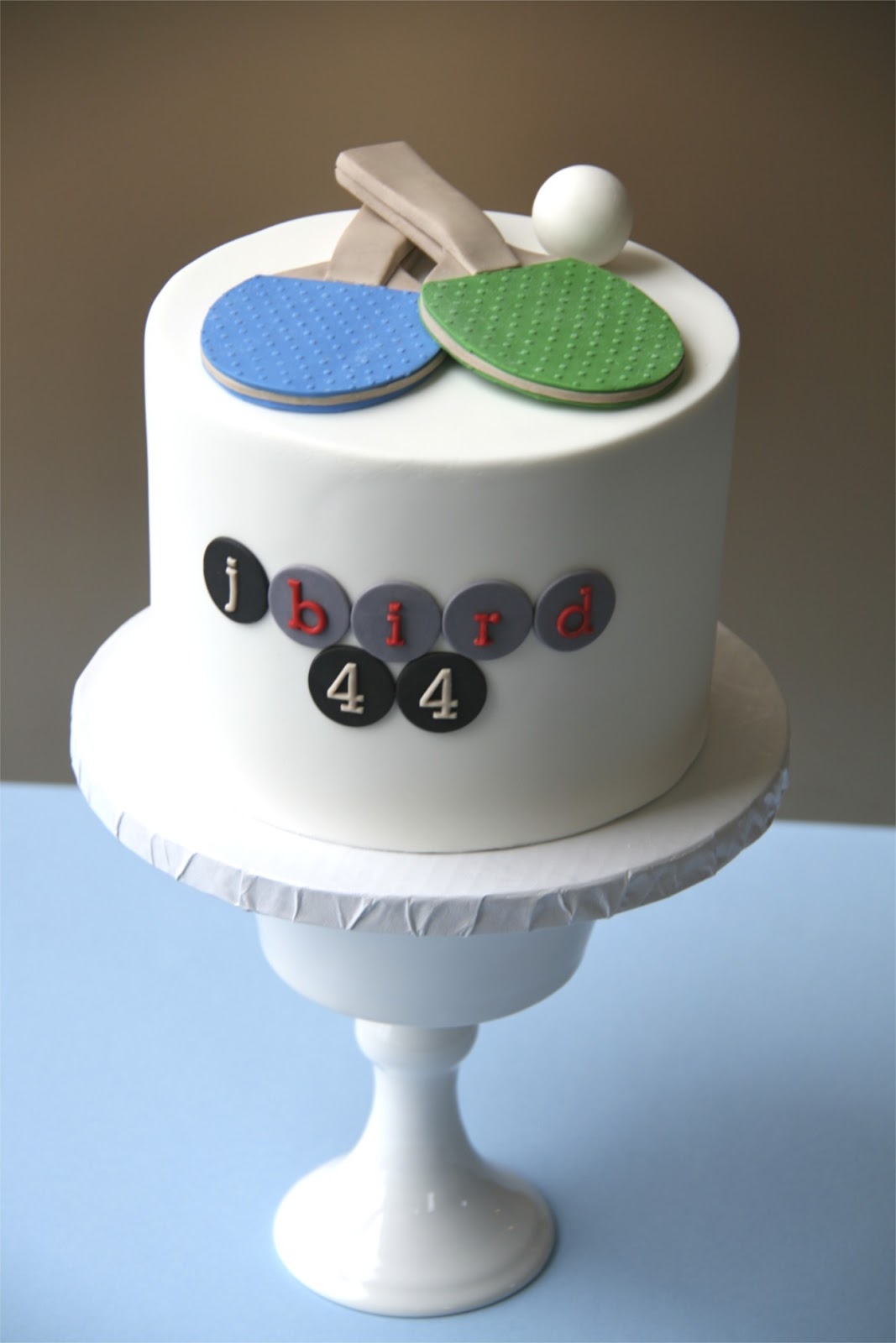 Sweet cake design: ping pong birthday cake